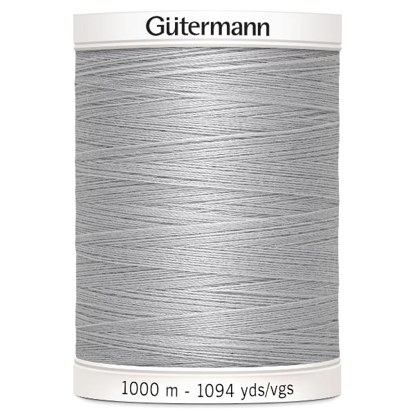 Gutermann Sew-All Polyester Thread 1000m: 0038 Light Grey - Fabric ...
